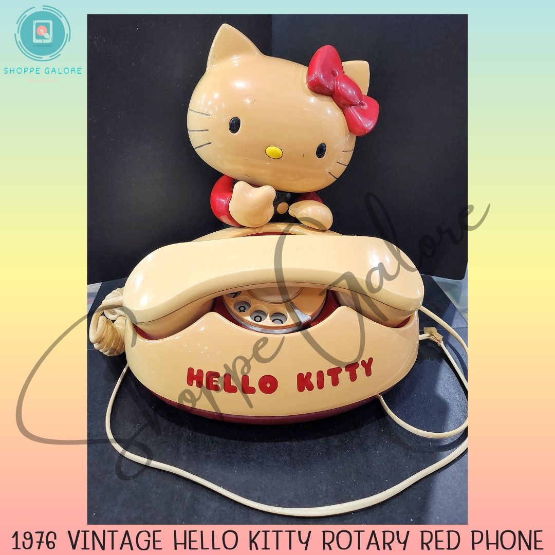 VINTAGE 1976 HELLO KITTY ROTARY TELEPHONE, Hobbies & Toys, Memorabilia ...