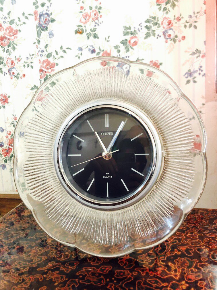 Vintage Crystal Citizen Table Watch Desk Clock Quartz Japan on Carousell