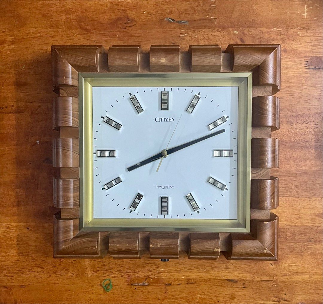 Vintage Seiko Japan Transistor Wall Clock 38x38x8cms, Furniture & Home ...