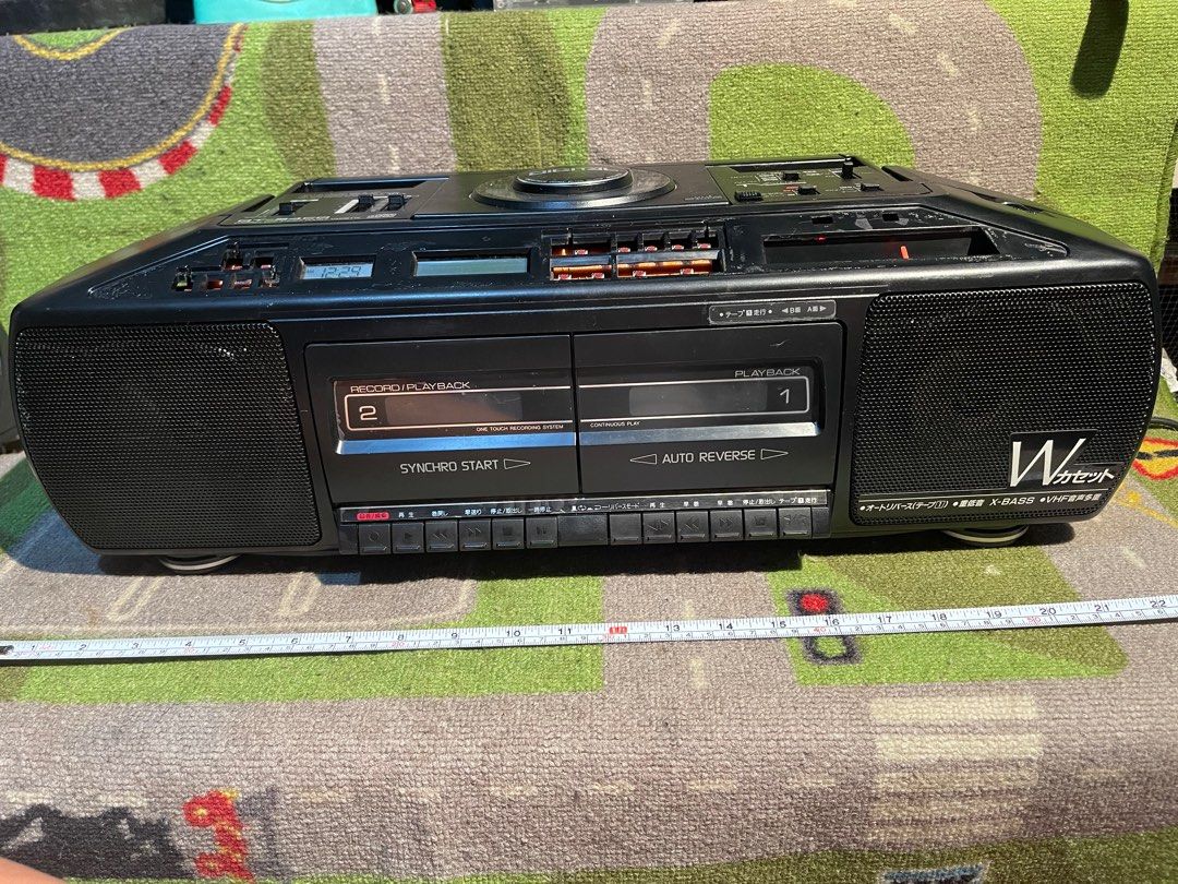 Vintage Sharp Boombox Made in Japan 110v Double Cassette CD Am Fm ...