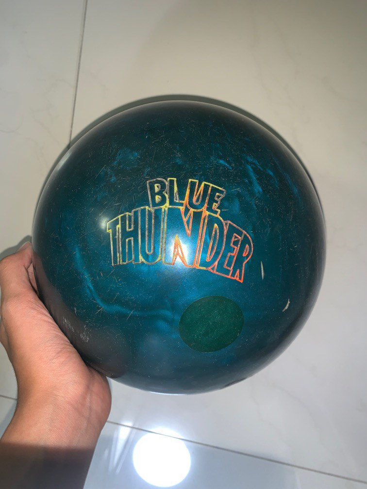 vintage storm blue thunder bowling ball, Sports Equipment, Sports ...