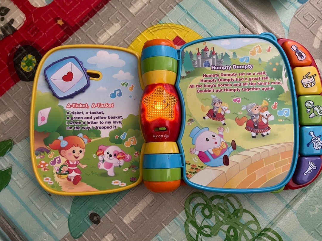 Vtech musical rhymes book, Hobbies & Toys, Toys & Games on Carousell