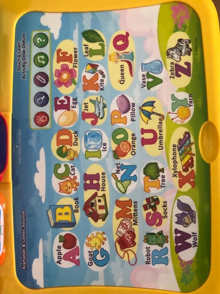 VTech Touch & Learn Activity Desk Deluxe, Babies & Kids, Baby Nursery ...