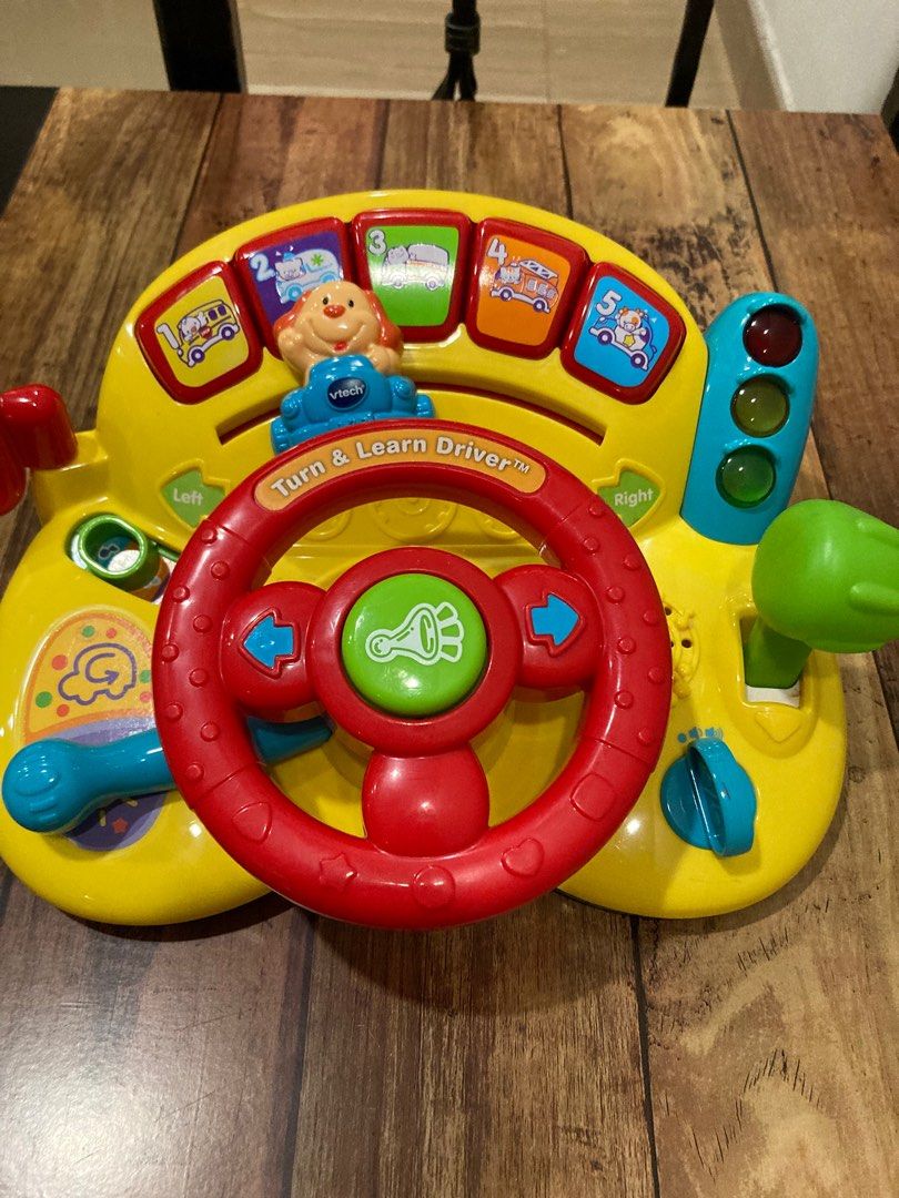 Vtech Turn & Learn Driver, Babies & Kids, Infant Playtime on Carousell