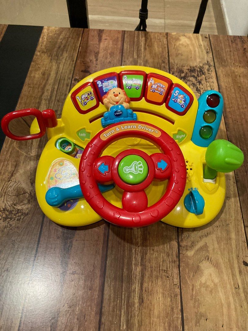 Vtech Turn & Learn Driver, Babies & Kids, Infant Playtime on Carousell