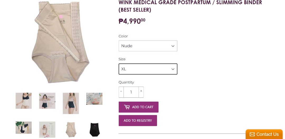 WINK Medical Grade Postpartum Binder, Women's Fashion, Maternity wear ...