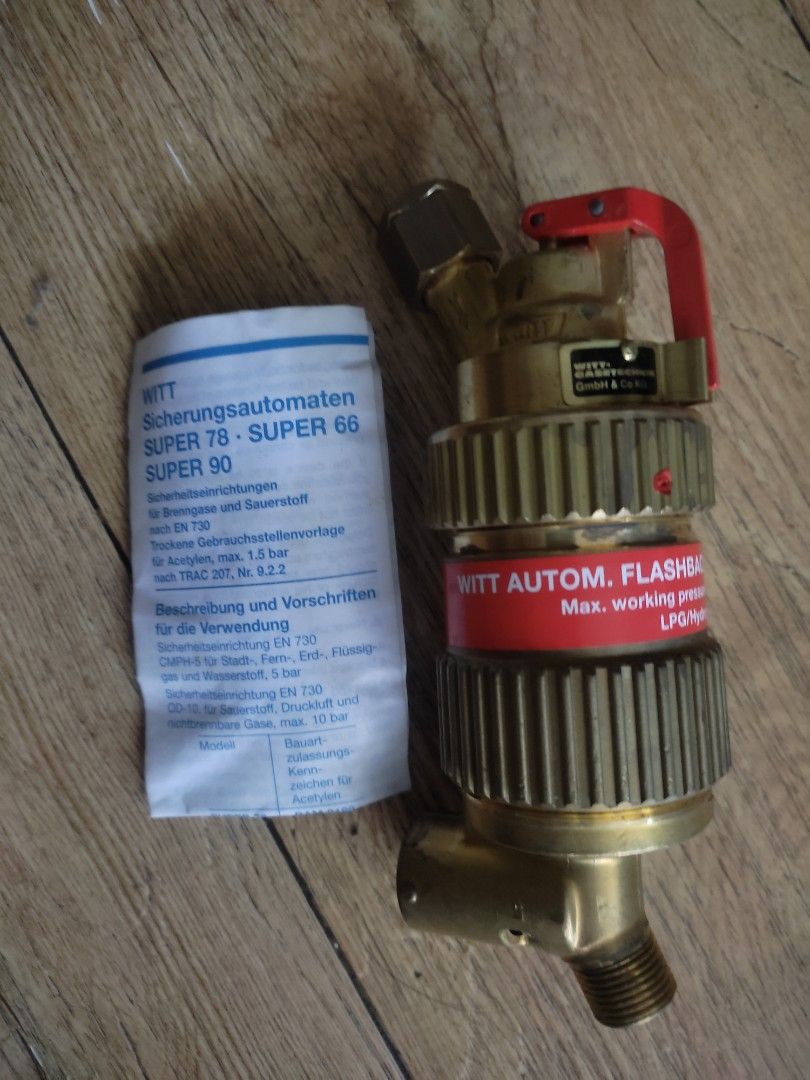 WITT Automatic Flashback Arrestor Super 66 "Made in Germany ...