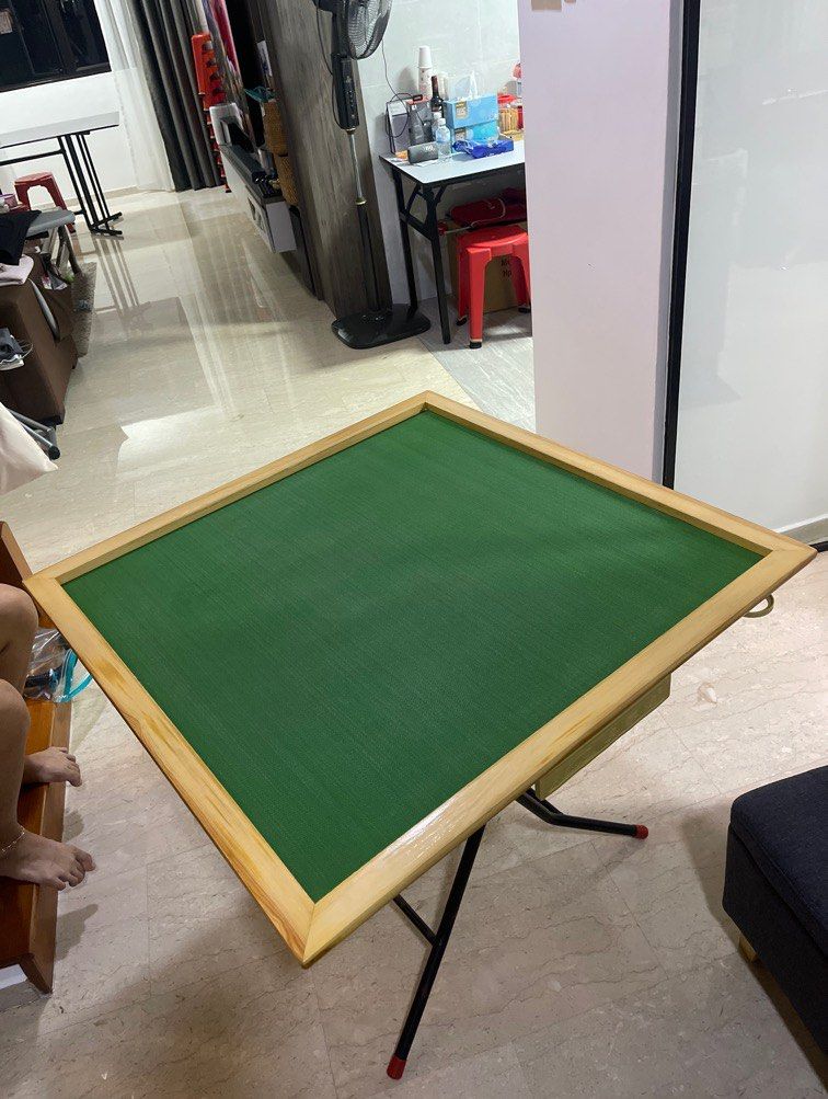 Wooden frame mahjong table, Furniture & Home Living, Furniture, Tables ...