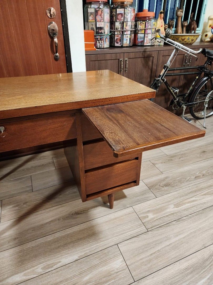 Wooden Pencil Legs Writing Table, Furniture & Home Living, Furniture ...