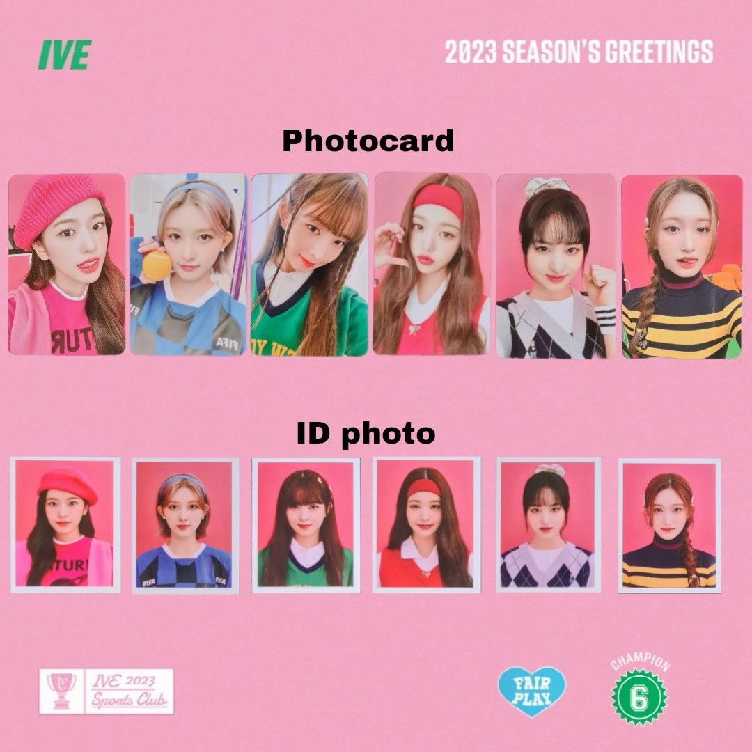 [WTS] IVE SEASON'S GREETINGS 2023 PHOTOCARD & ID PHOTO SET, Hobbies & Toys, Collectibles ...