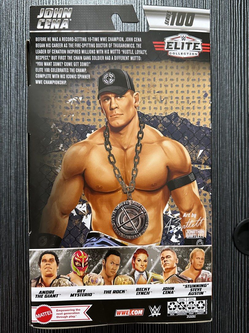 WWE Elite 100 John Cena Custom (Accessories Swapped), Hobbies & Toys ...