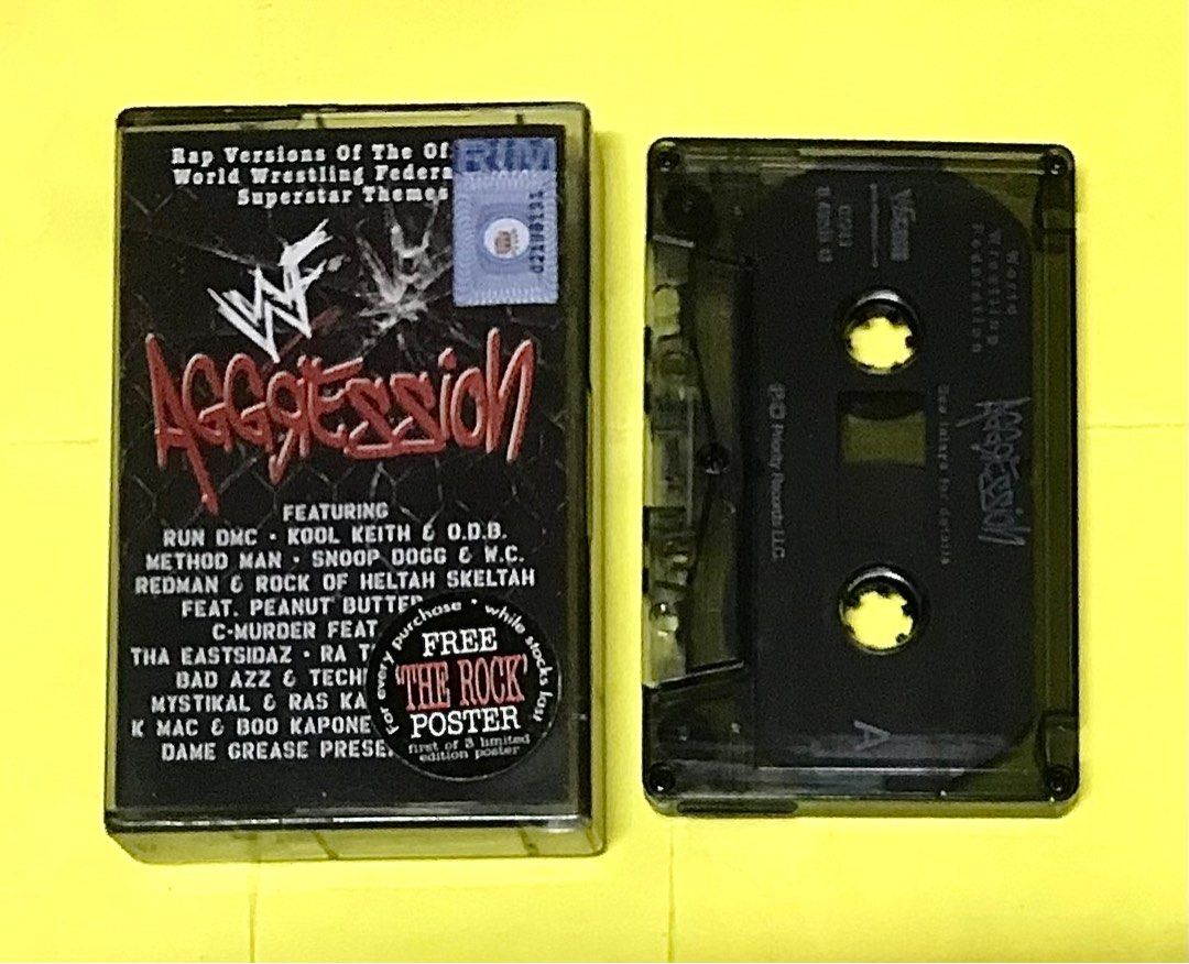 WWF AGGRESSION CASSETTE KASET, Hobbies & Toys, Music & Media, CDs ...