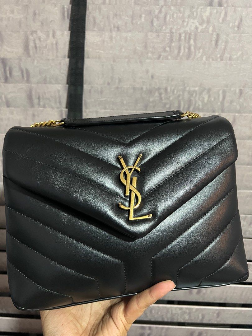 YSL SMALL LOULOU IN BLACK COLOUR, Women's Fashion, Bags & Wallets ...