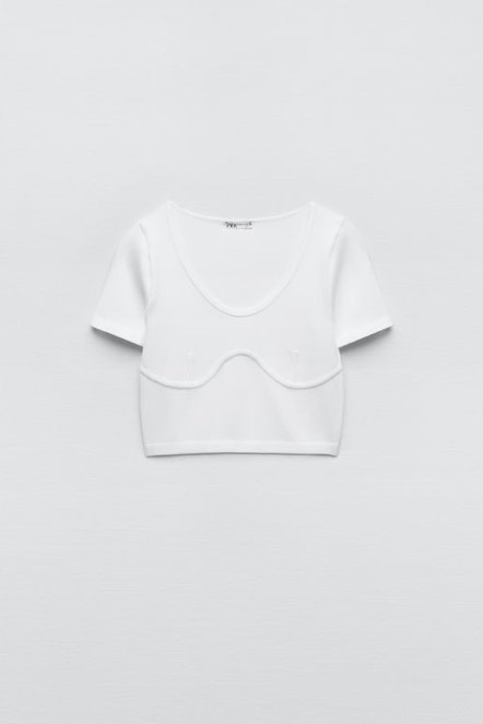 Zara Contour Collection Top, Women's Fashion, Tops, Others Tops on ...