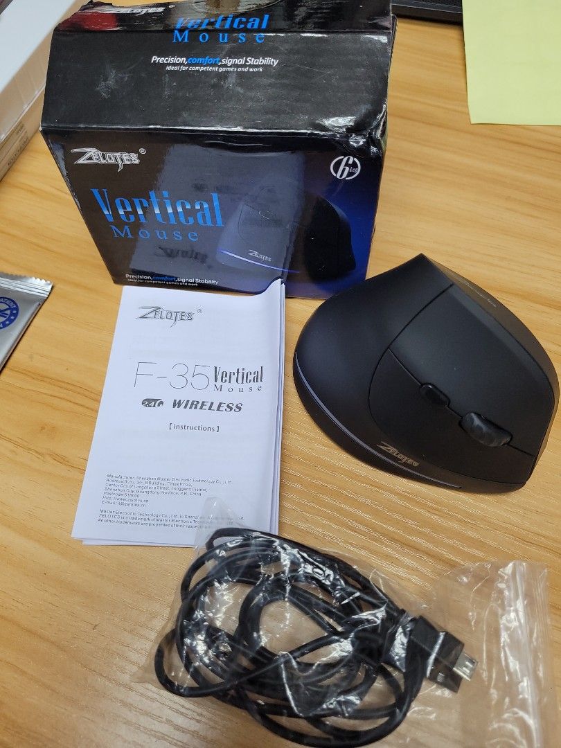 zelotes F35 Wireless Mouse for Laptop,Rechargeable Ergonomic Mouse, 6 ...