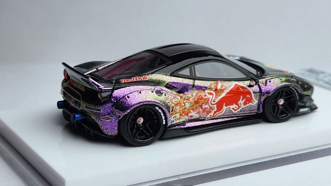 1:64 Veloce Ferrari 488 GTB Red Bull Chameleon LB Performance Resin, 興趣 ...