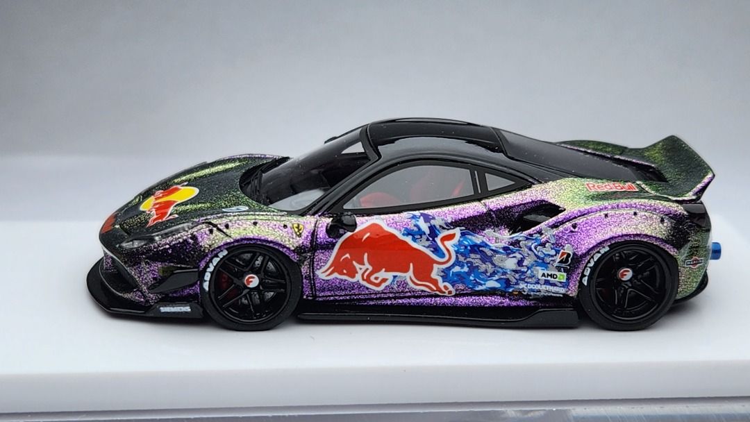 1:64 Veloce Ferrari 488 GTB Red Bull Chameleon LB Performance Resin, 興趣 ...
