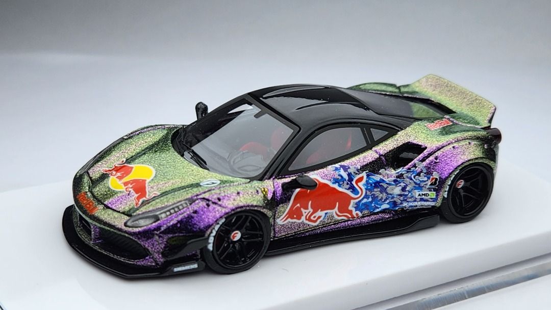 1:64 Veloce Ferrari 488 GTB Red Bull Chameleon LB Performance Resin, 興趣 ...