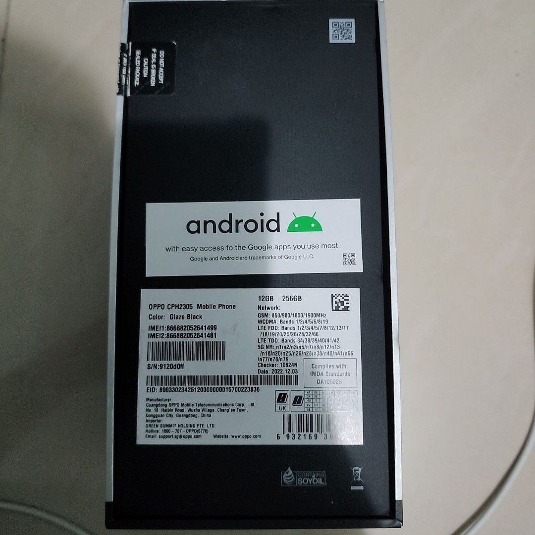 (3 Day Old) Brand New Condition Oppo Find X5 Pro (5G) 12+256Gb Glaze ...
