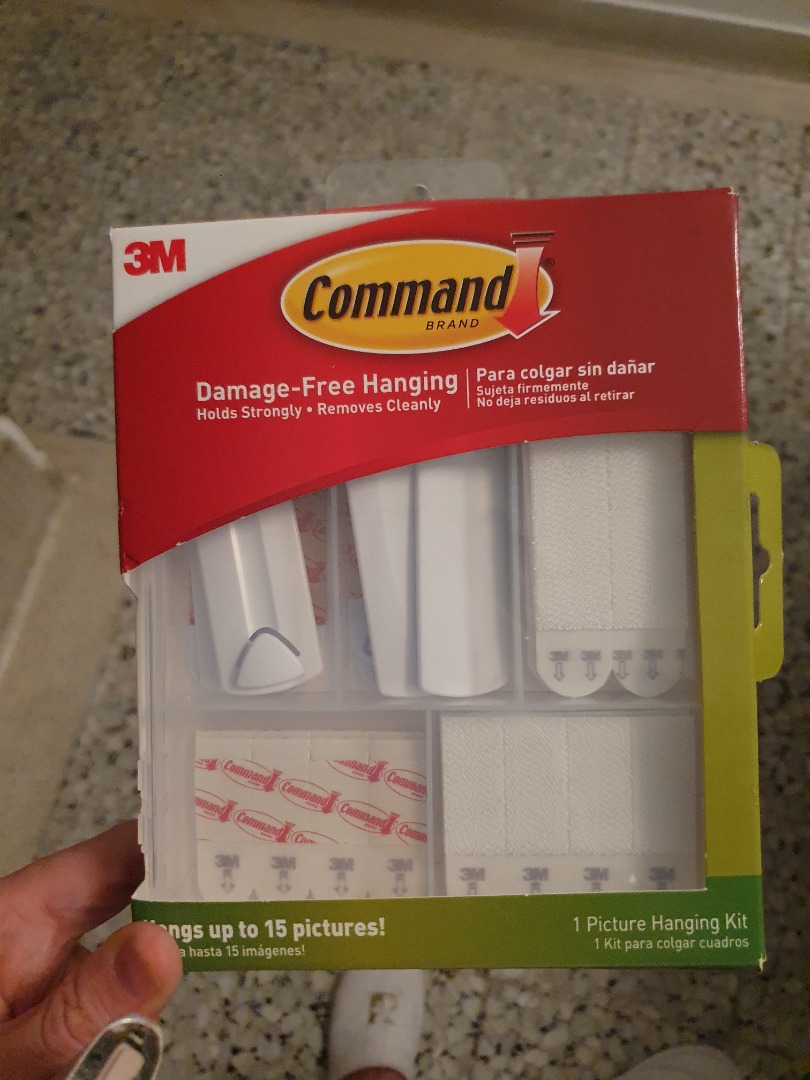 3M damage free hanging command brand, Furniture & Home Living, Home ...