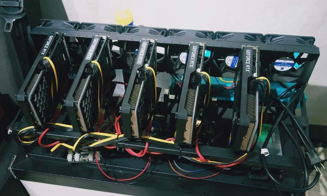 5 rtx 3060 ti GPU Mining Rig, Computers & Tech, Desktops on Carousell
