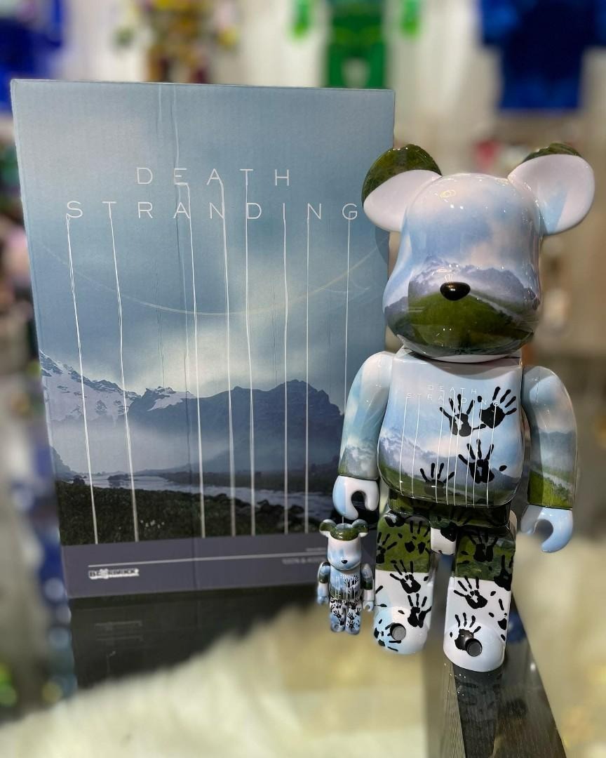 全新未開 BE@RBRICK BEARBRICK DEATH STRANDING 100% + 400% 死亡擱淺, 興趣及遊戲, 玩具 ...