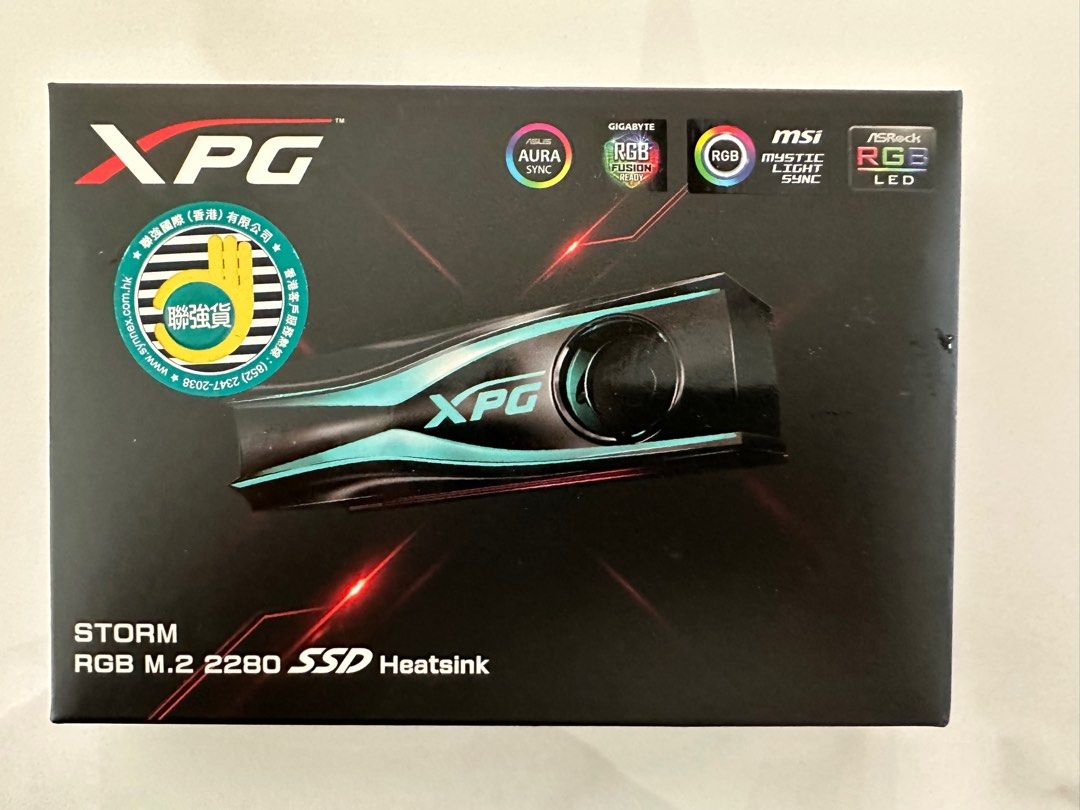 Adata Storm RGB M.2 SSD Cooler, Computers & Tech, Parts & Accessories ...
