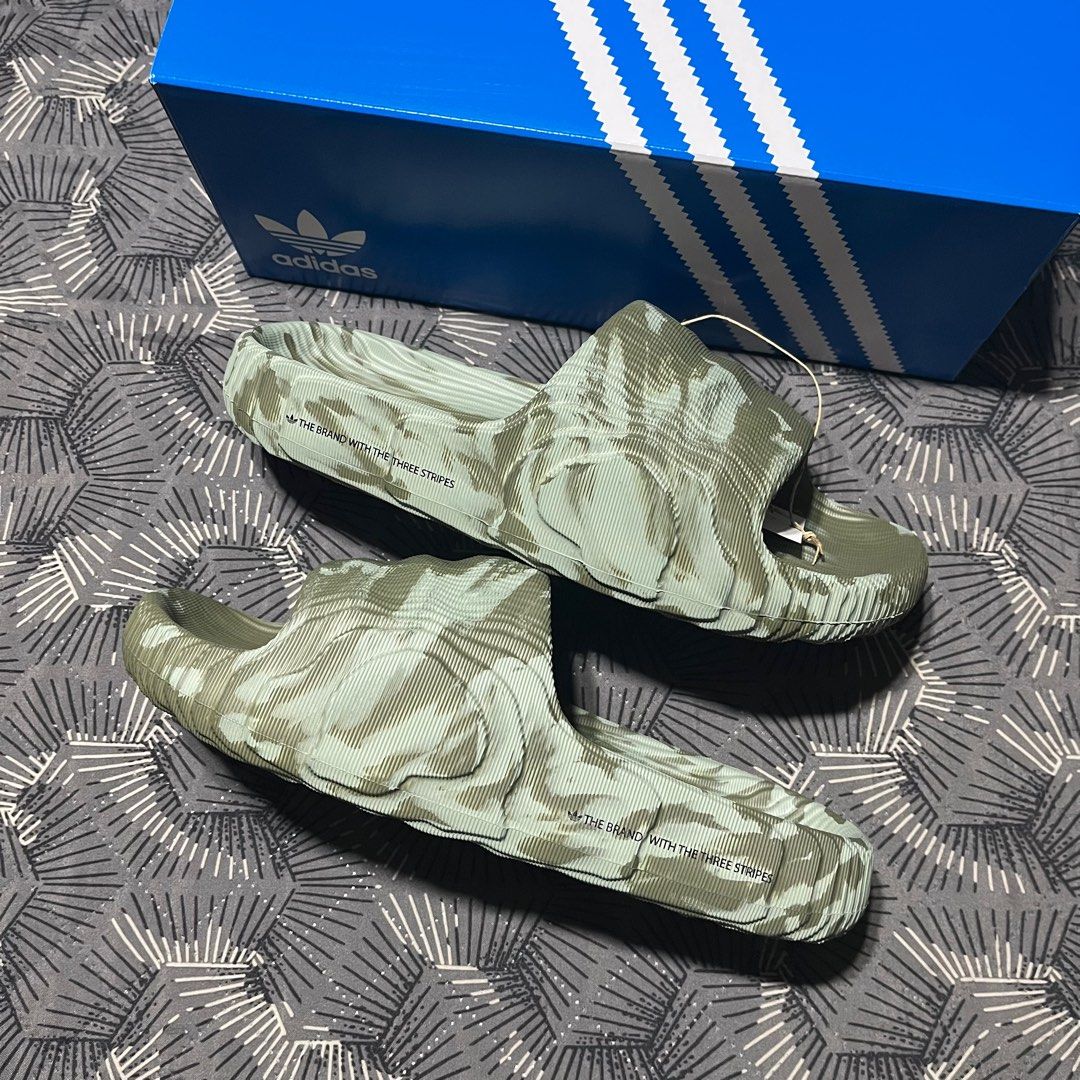 Adidas Adilette 22 Slides Olive Strata, Men's Fashion, Footwear ...