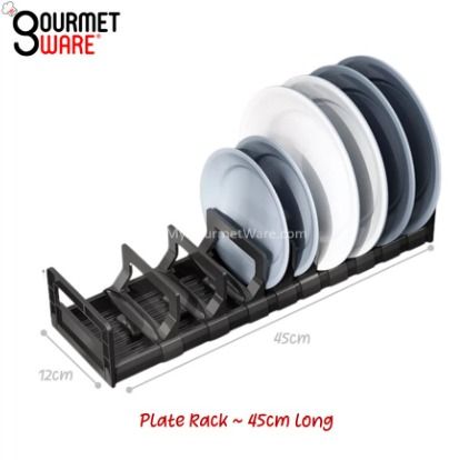 Adjustable Plate Bowl Rack Storage | Cabinet Drawer Dinnerware ...