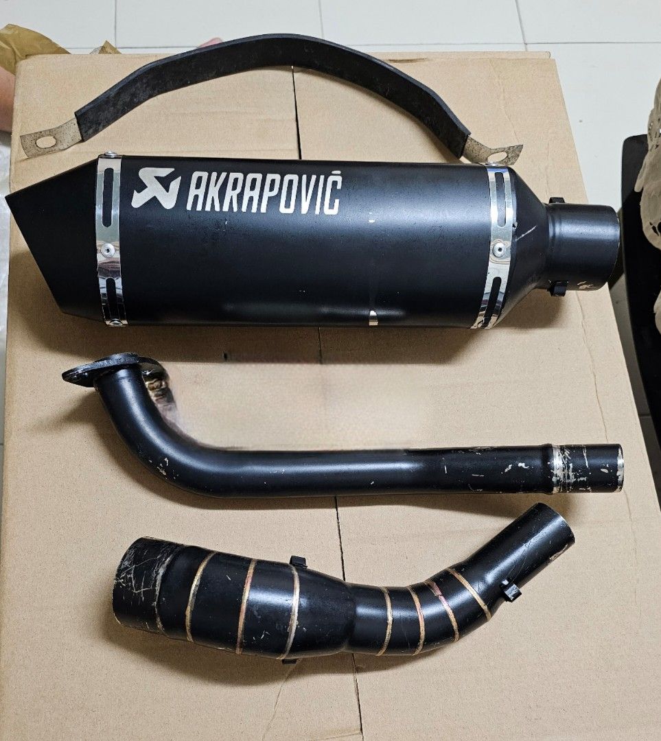 Akrapovic Exhaust Black Yamaha Aerox 155. Non-LTA Compliant ...