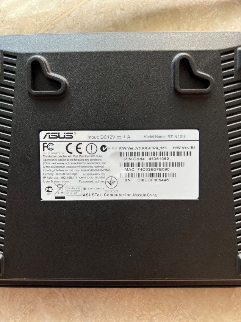 ASUS RT-N10U Wireless N Router, Computers & Tech, Office & Business ...