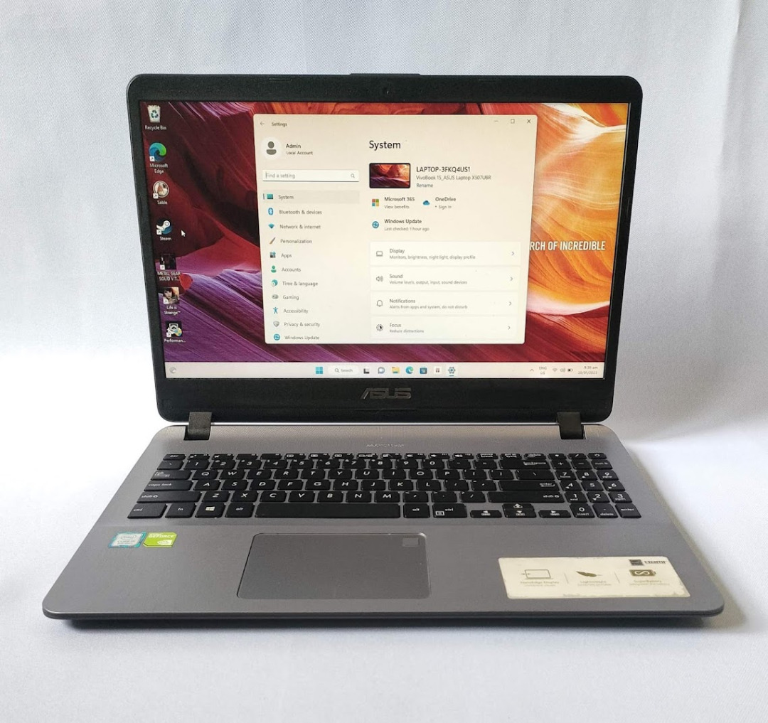 Asus Vivobook X507U Laptop (newly upgraded 256GB SSD / 1TB HDD / 8GB ...