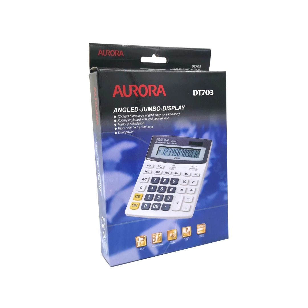 Aurora 10/12 Digits Calculator, Hobbies & Toys, Stationery & Craft, Art & Prints on Carousell