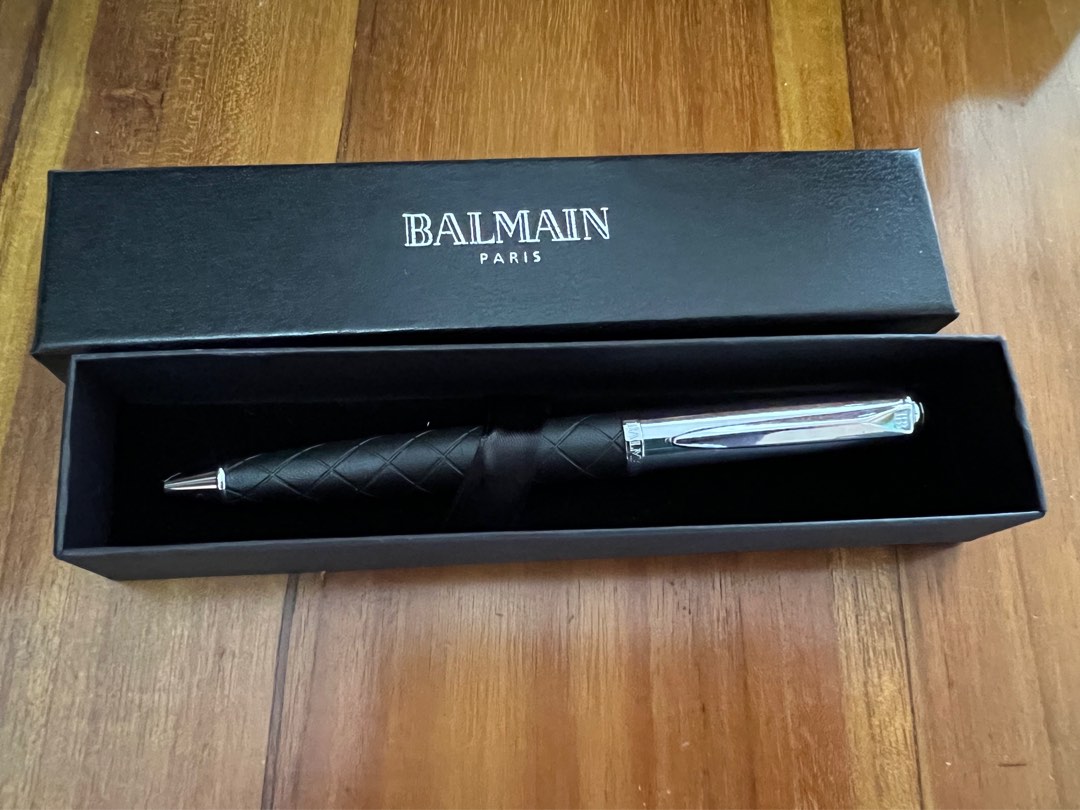 Balmain Paris Ball Point Pen Gift set, Hobbies & Toys, Stationery ...