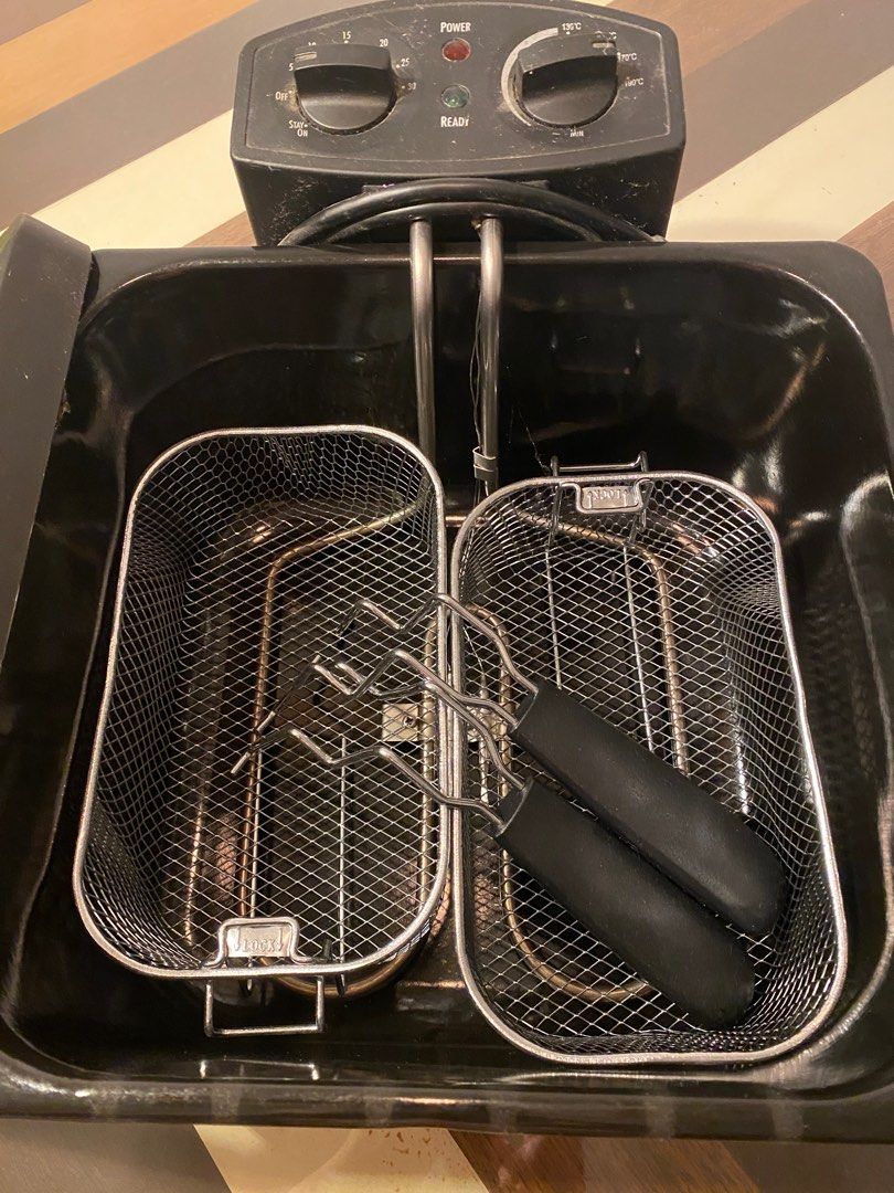 Baumann Dual Deep Fryer (2-compartments), Furniture & Home Living ...