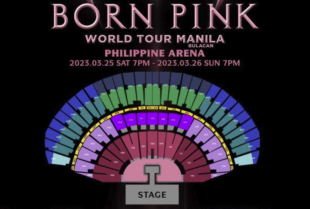 BLACKPINK WORLD TOUR [BORN PINK] MANILA (BULACAN), Tickets & Vouchers ...
