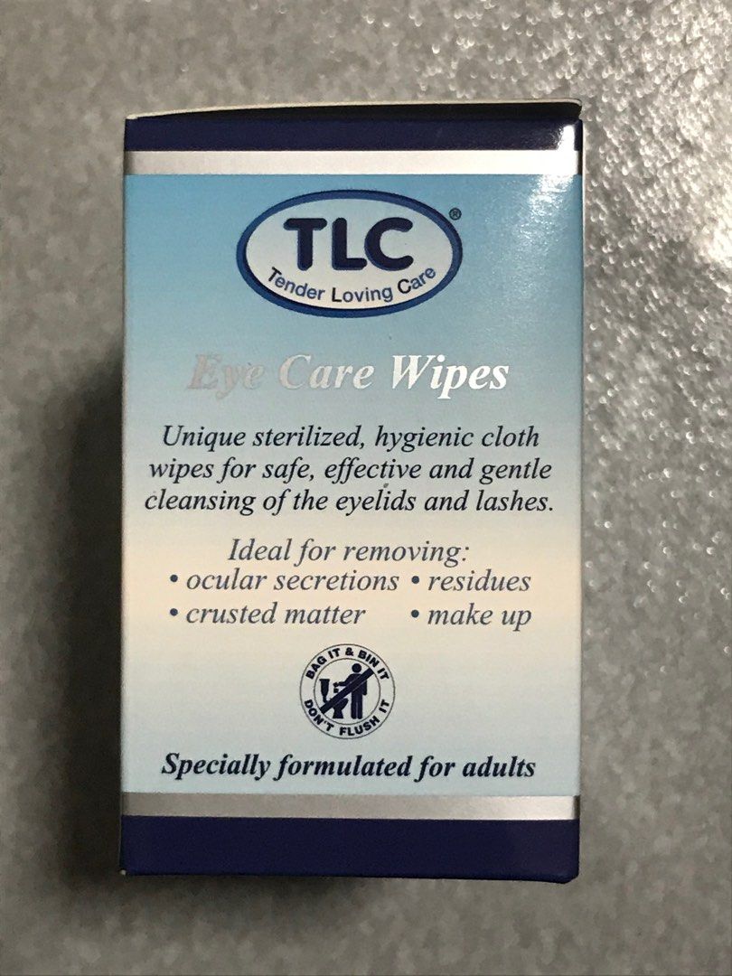 BNIB - TLC Eye Care Wipes, Beauty & Personal Care, Vision Care on Carousell