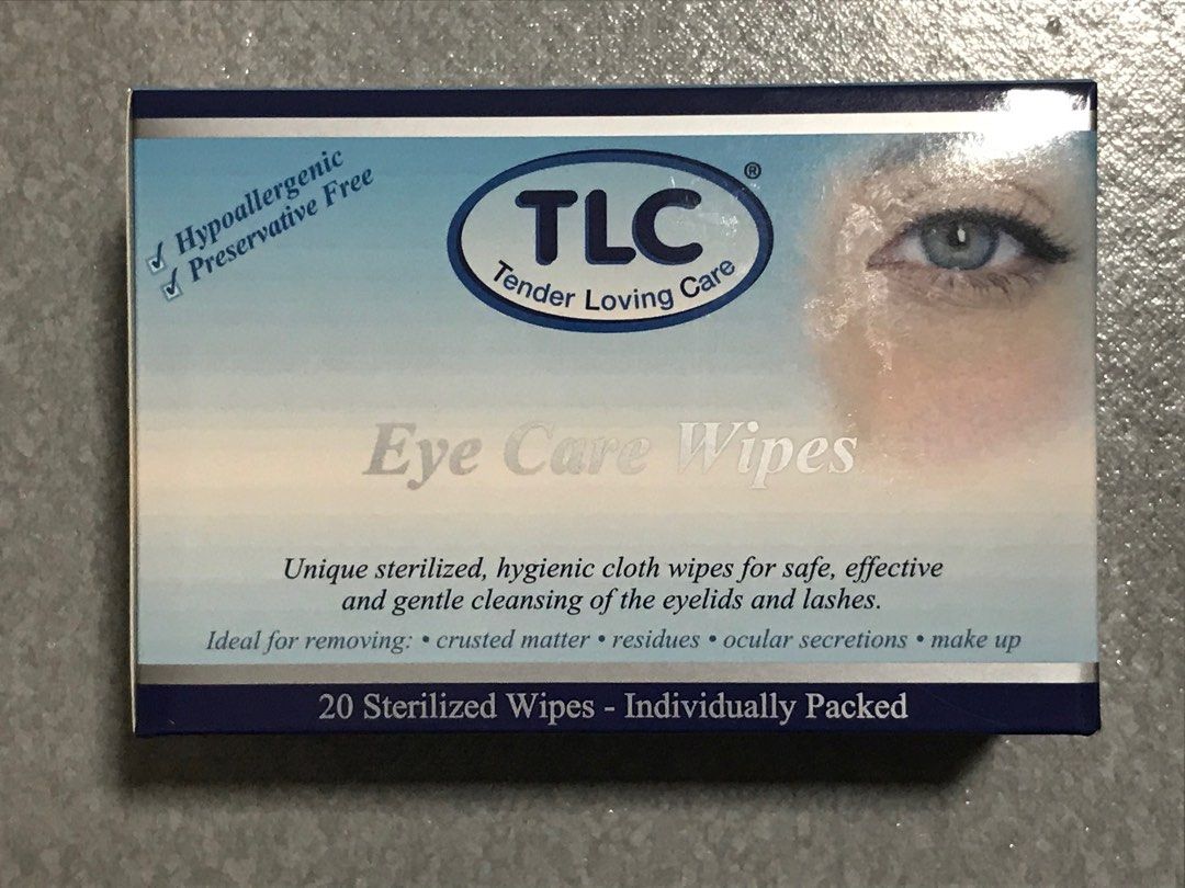 BNIB - TLC Eye Care Wipes, Beauty & Personal Care, Vision Care on Carousell
