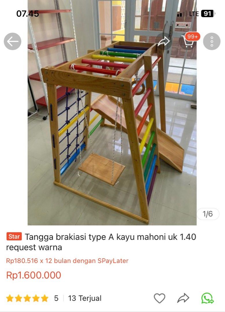 Brakiasi anak tipe A ukuran 1.40m, Bayi & Anak, Mainan & Baby Walker di ...