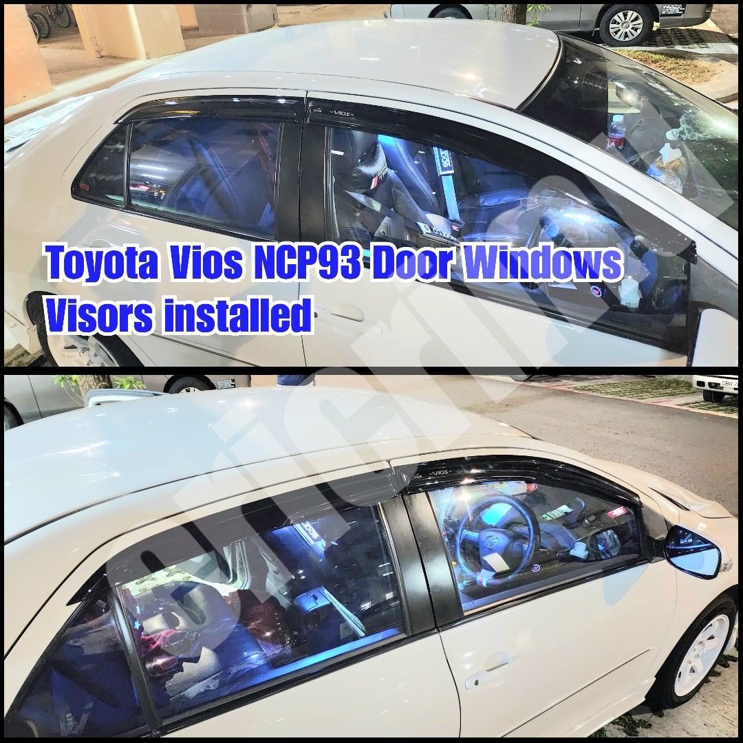2008-2013 Toyota Vios, 2008-2020 Altis Door Windows Visors, Car ...