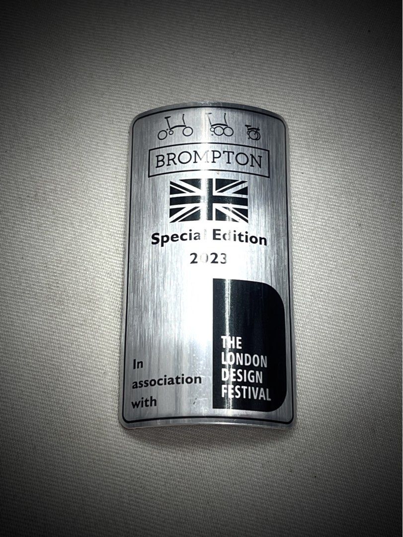 Brand New Brompton Metal Rear Frame Decal Series Number Sticker, Sports ...