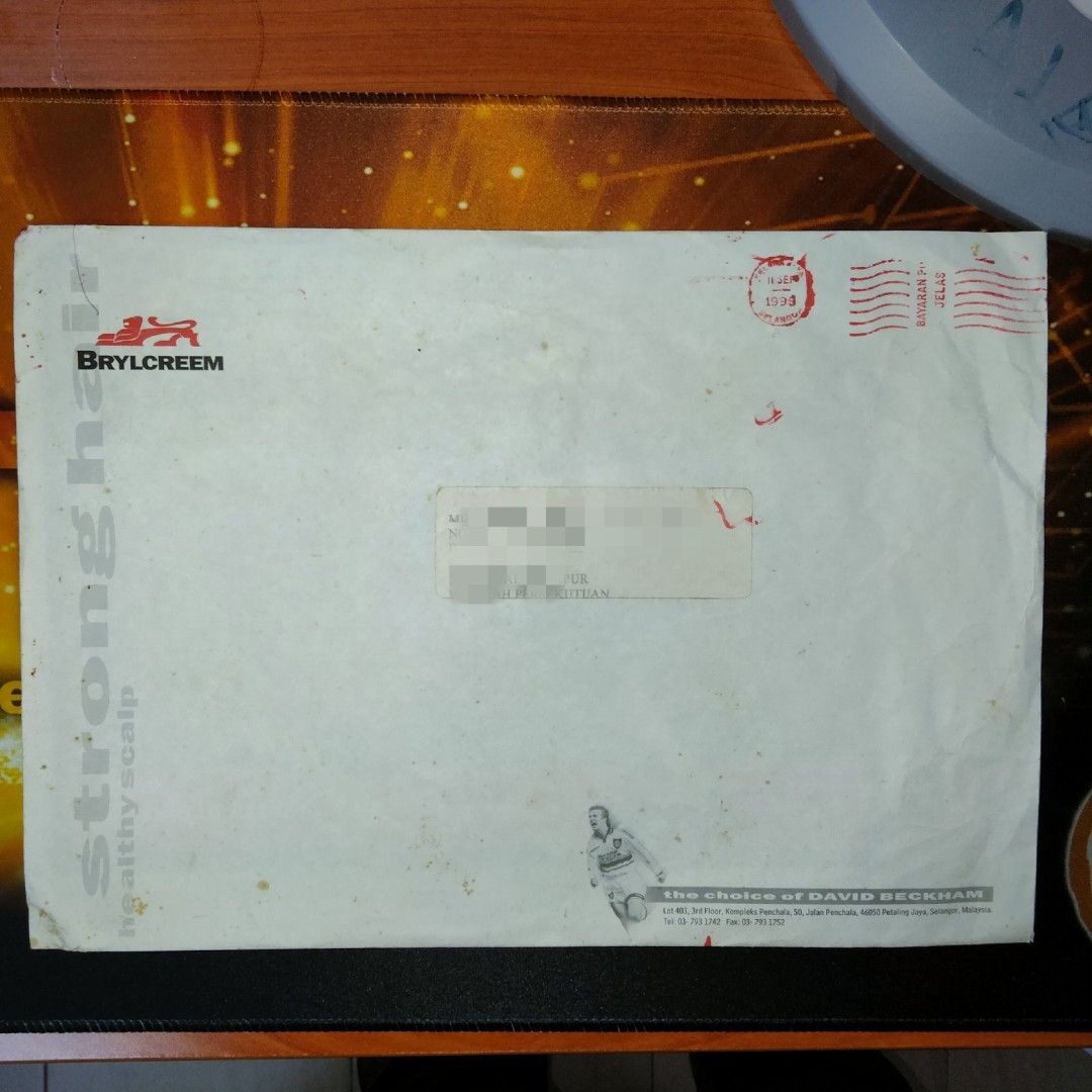 BRYLCREEM DAVID BECKAM POSTER 1998, Sports Equipment, Other Sports ...