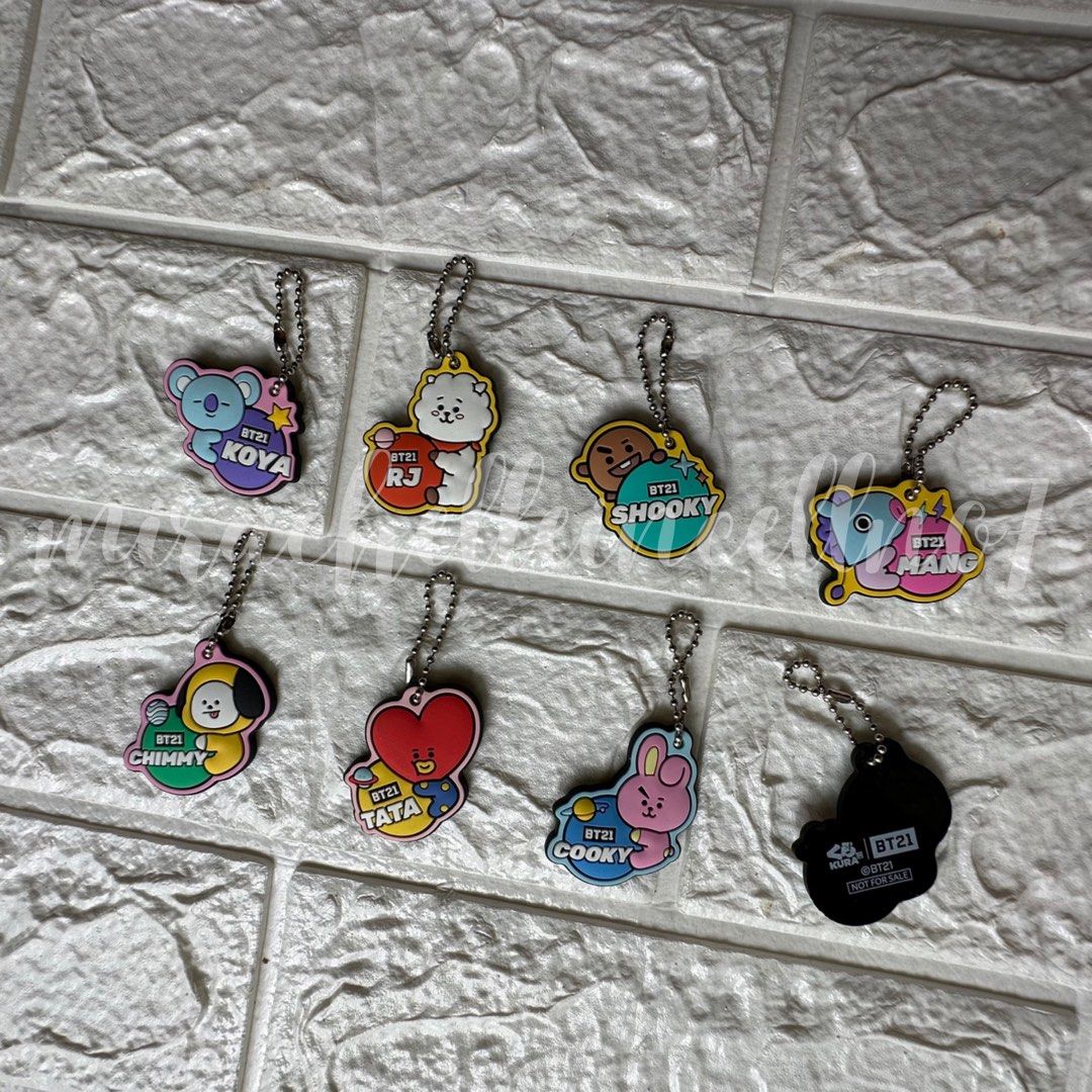 BTS Official BT21 Kura Keychain Japan | RM Koya Jin RJ Suga Shooky ...
