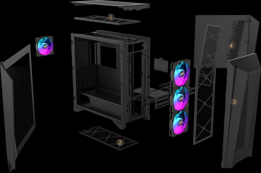 CASE | MSI MEG PROSPECT 700R | LEGENDARY EATX LCD PANEL DESKTOP PC CASE ...