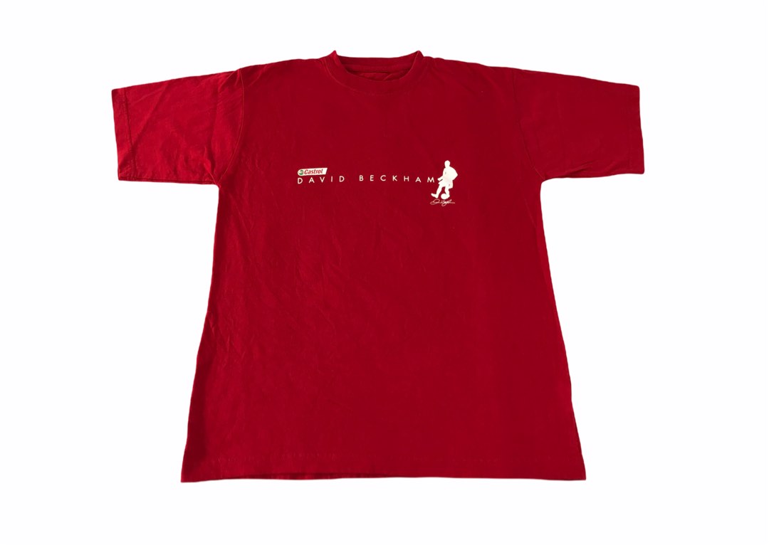 Castrol David Beckham #7 2002 Tour Promo Tee, Men's Fashion, Tops ...