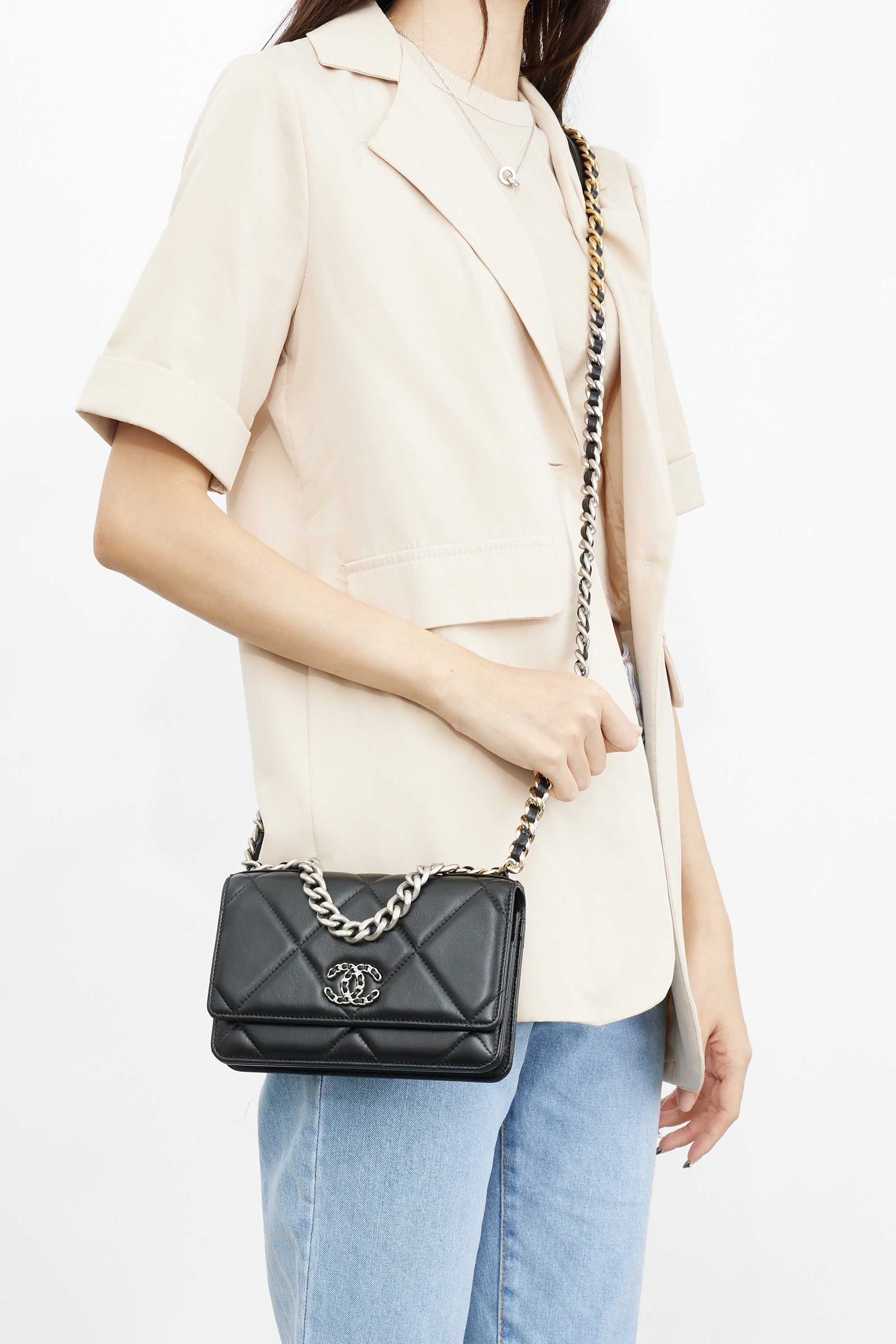 Chanel C19 WOC Lambskin oxluxe, Luxury, Bags & Wallets on Carousell