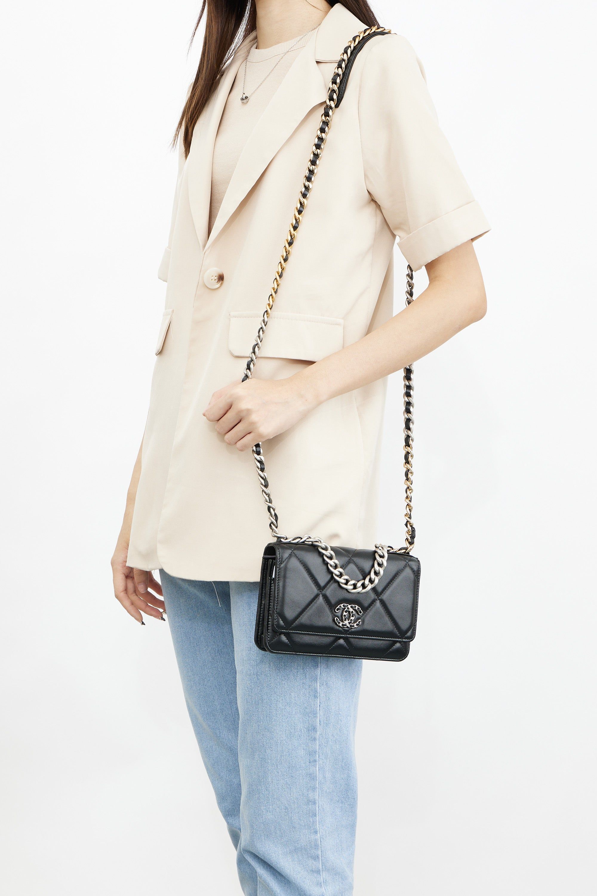 Chanel C19 WOC Lambskin oxluxe, Luxury, Bags & Wallets on Carousell