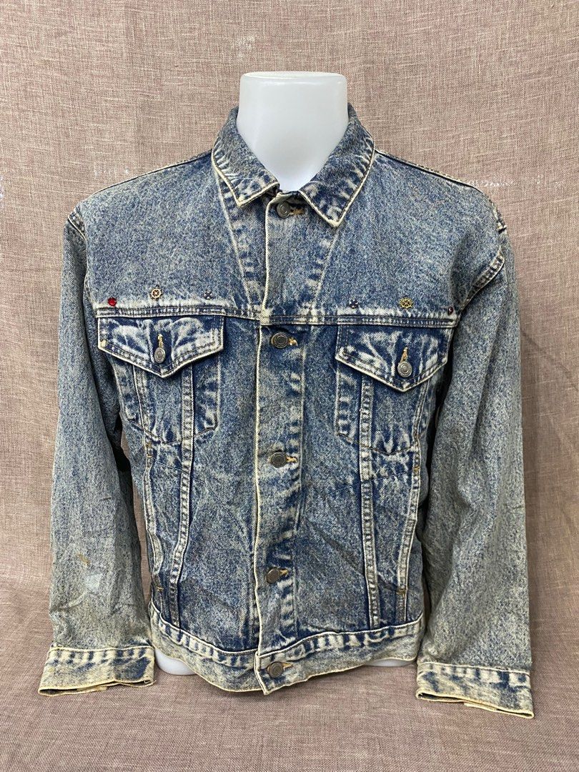 Checkerberry Denim Jacket, Men's Fashion, Coats, Jackets and Outerwear ...