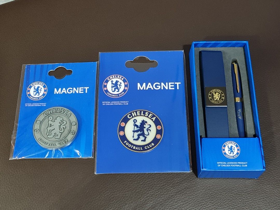 Chelsea Logo Magnet & PEN case gift set, Hobbies & Toys, Stationery ...