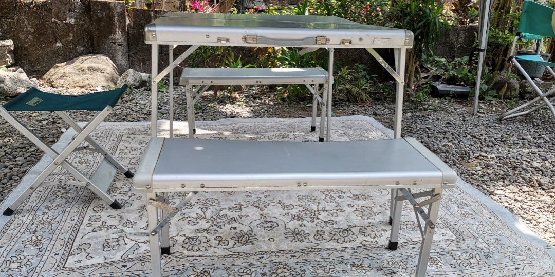 COLEMAN BENCH SET, Furniture & Home Living, Outdoor Furniture on Carousell